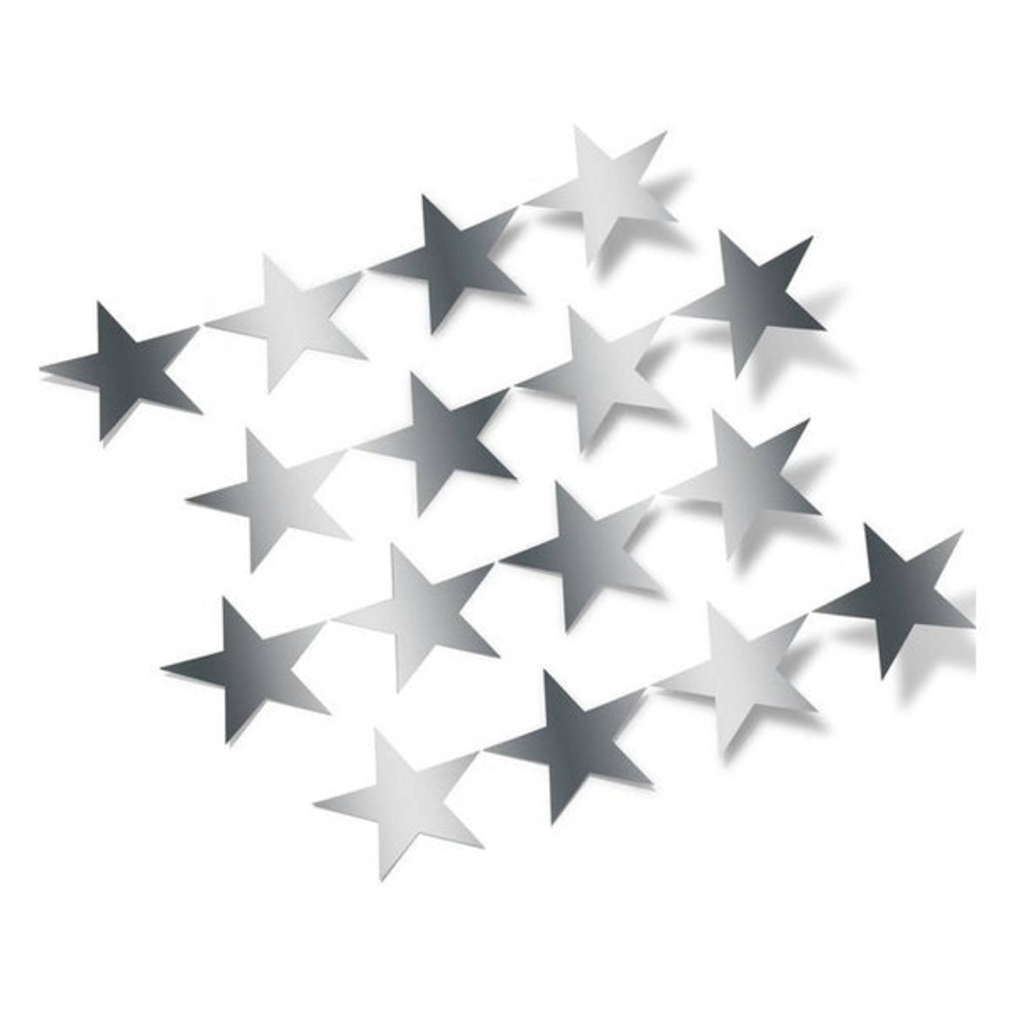 Grafic Metallic Silver Stars