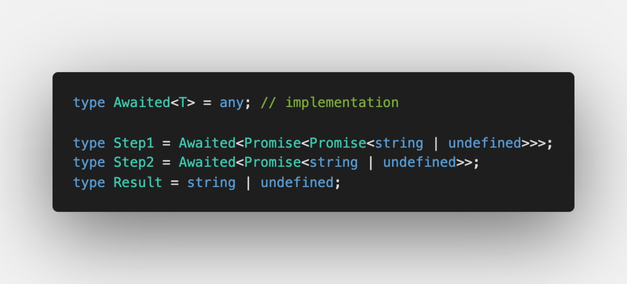 Awaited type under the hood in TypeScript | Alexey Berezin