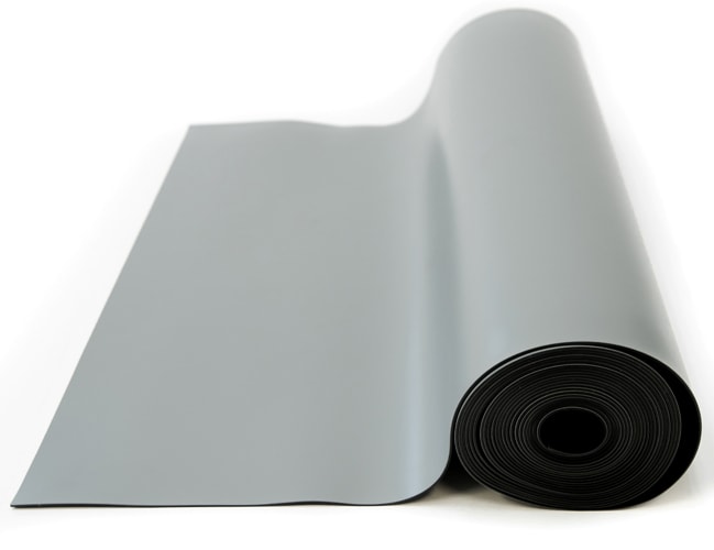 2.5 Ft. x 20 Ft. ESD High Temperature Mat Roll, Gray Color by Bertech