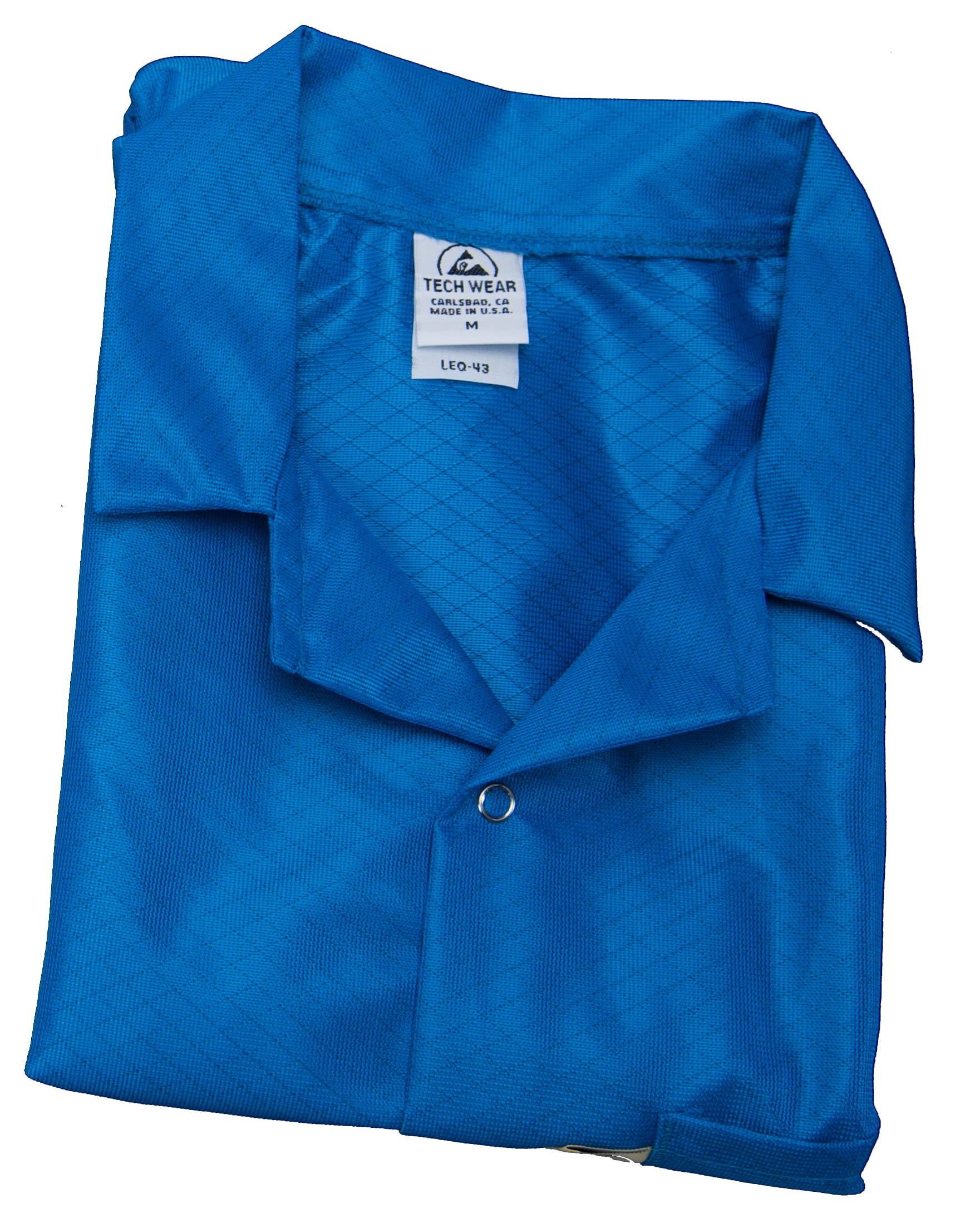 ESD Jacket, Blue color, Extra-Large (Pack of 5) by Bertech