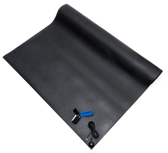 3 Ft. x 4 Ft. Conductive Floor Mat Kit, Black Color by Bertech
