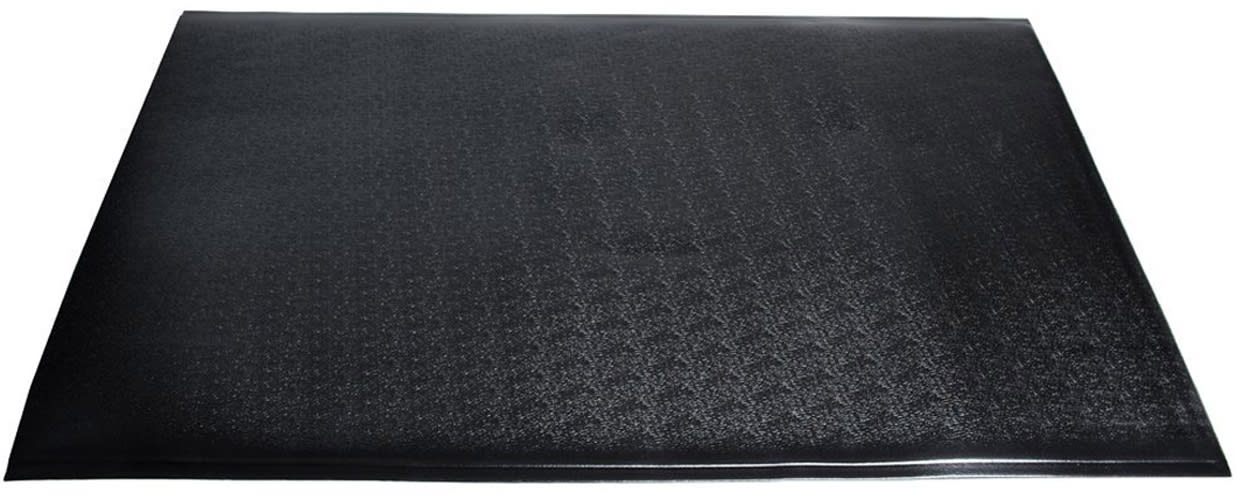 3 Ft. x 3 Ft. Black Fatigue Fighter Floor Mat, Textured by Bertech