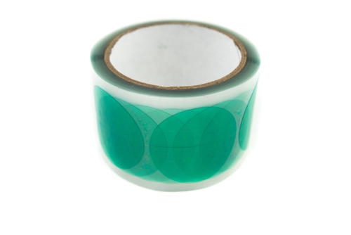 2 In. Green Polyester Masking Discs, 100 Discs/Roll - Bertech