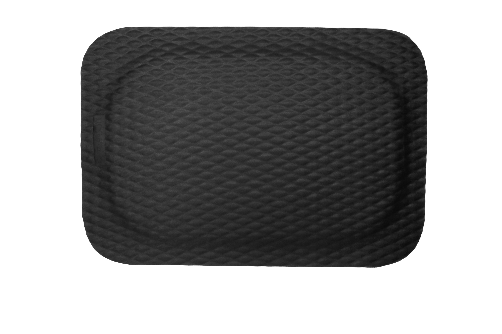 Anti Fatigue High Density Floor Mats, 3 Ft. x 12 Ft., Black w/Yellow Border