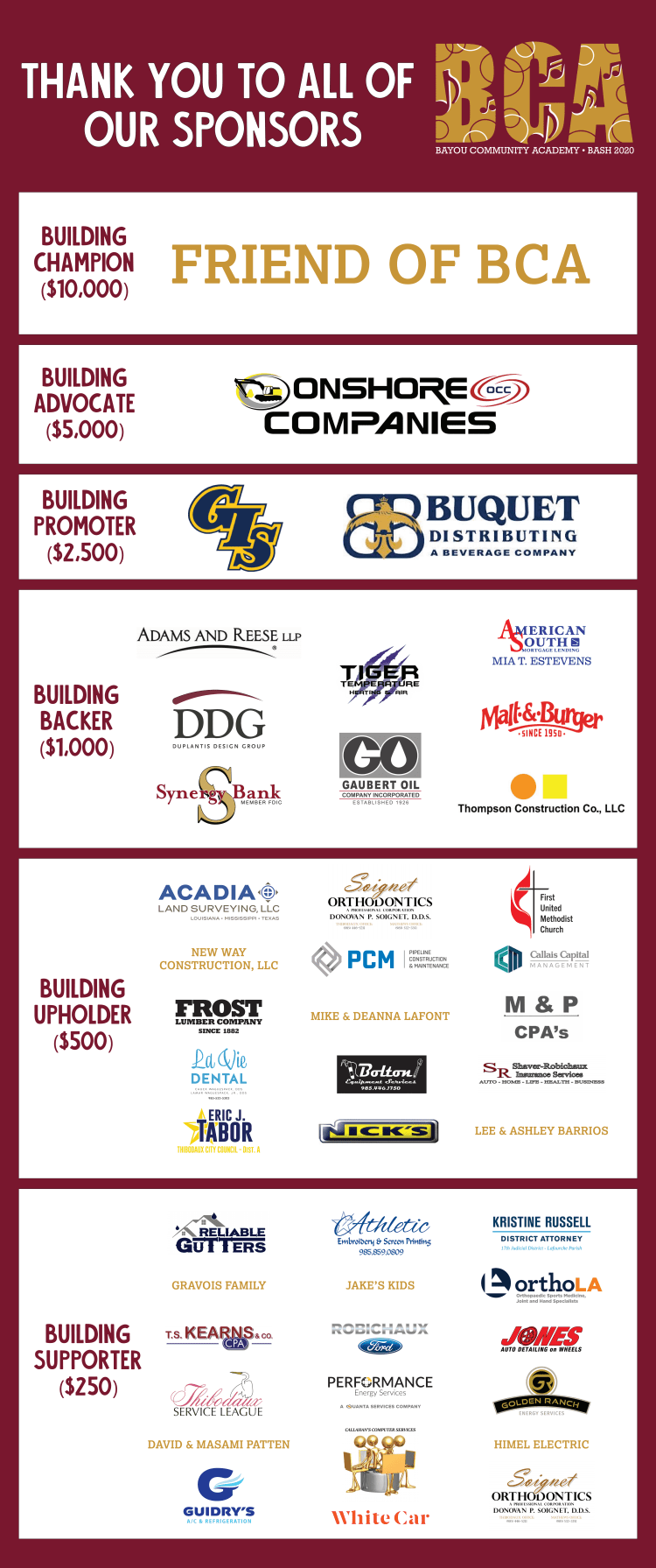 BCA Bash 2021 Online Auction by Bayou Community Academy | BetterUnite
