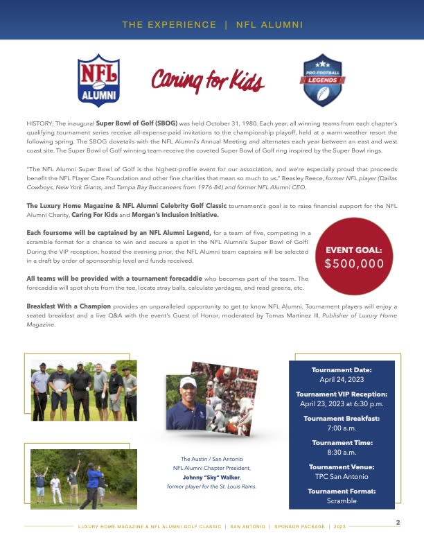Luxury Home Magazine & NFL Alumni Golf Classic by Luxury Home Magazine ...