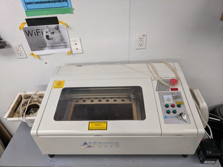 Full Spectrum Laser Cutter by Omaha Maker Group | BetterUnite