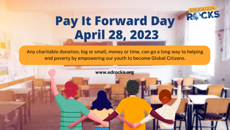 Ed Rocks Pay It Forward Day April 2023 by Education Rocks | BetterUnite