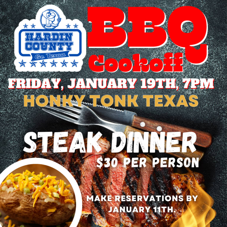 Hardin County Go Texan BBQ Cook-Off | Steak Dinner by Hardin County ...