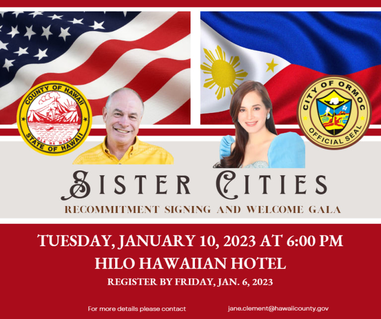 Hawaii County - Ormoc City Sister City Gala by Kona Visayan Club ...