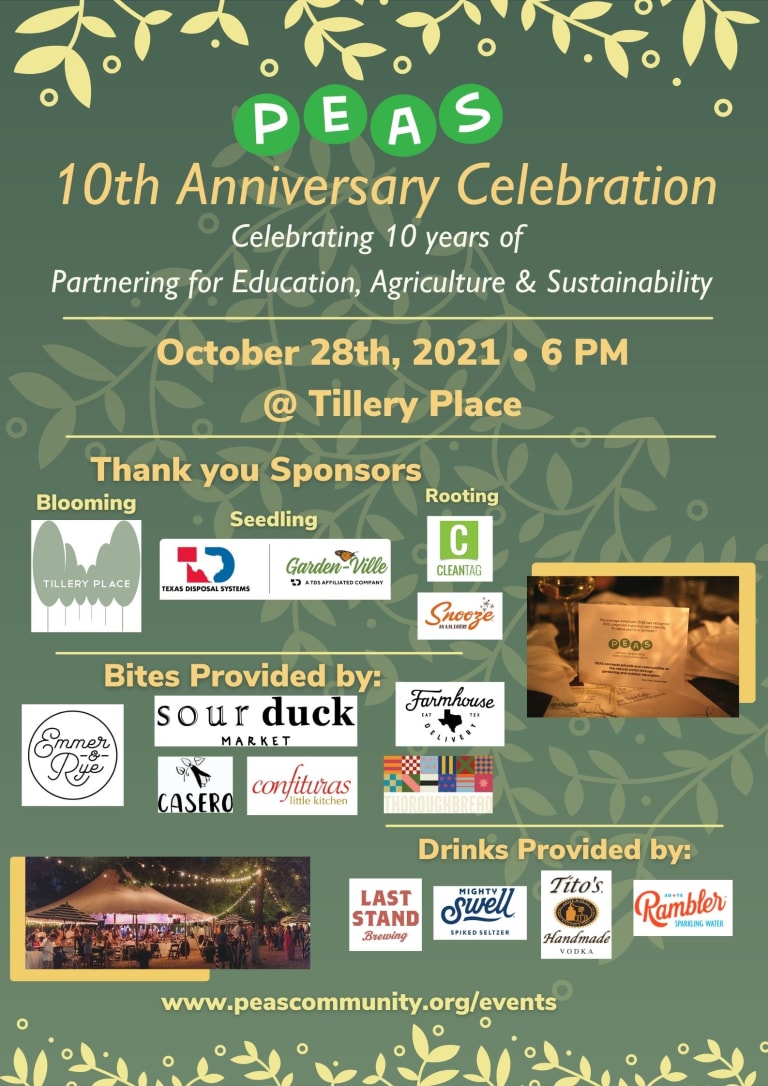 PEAS' 10th Anniversary Celebration Event by PEAS - Partners for ...