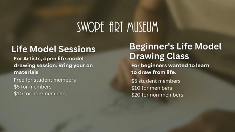 Beginner's Life Model Drawing Class by Swope Art Museum | BetterUnite