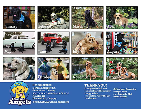 Canine Angels' 2022 Calendar Fundraiser by Canine Angels Service Teams ...