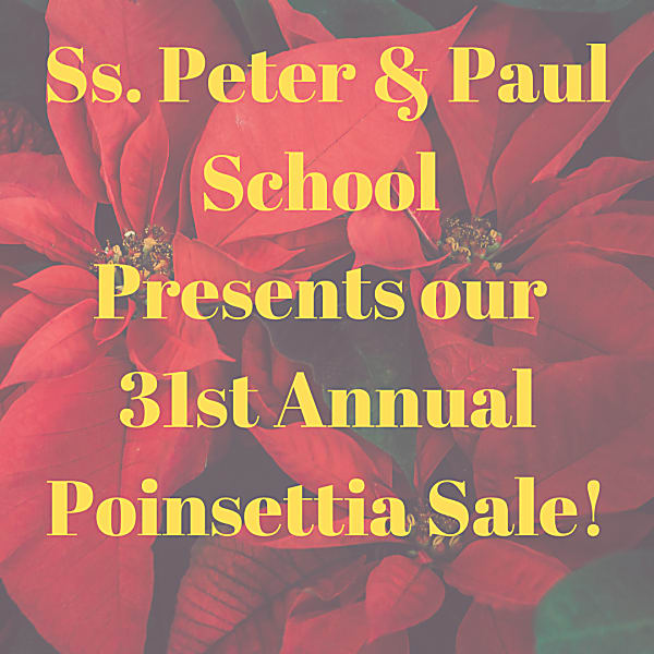 SSPP School 31st Annual Poinsettia Sale (2022) by SS Peter & Paul RC ...