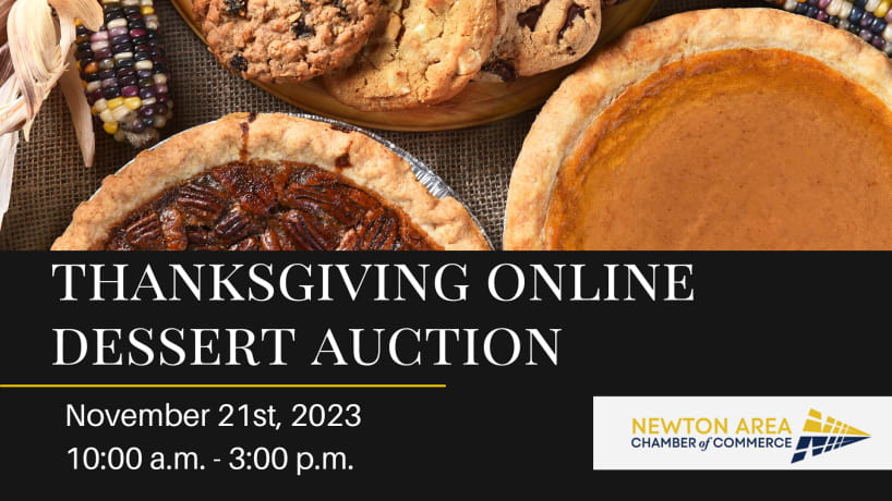 2023 Thanksgiving Online Dessert Auction by Newton Area Chamber of ...