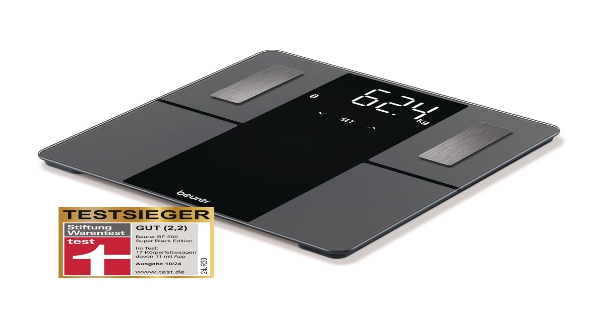 Diagnosewaage BF 500 Super Black Edition | Beurer