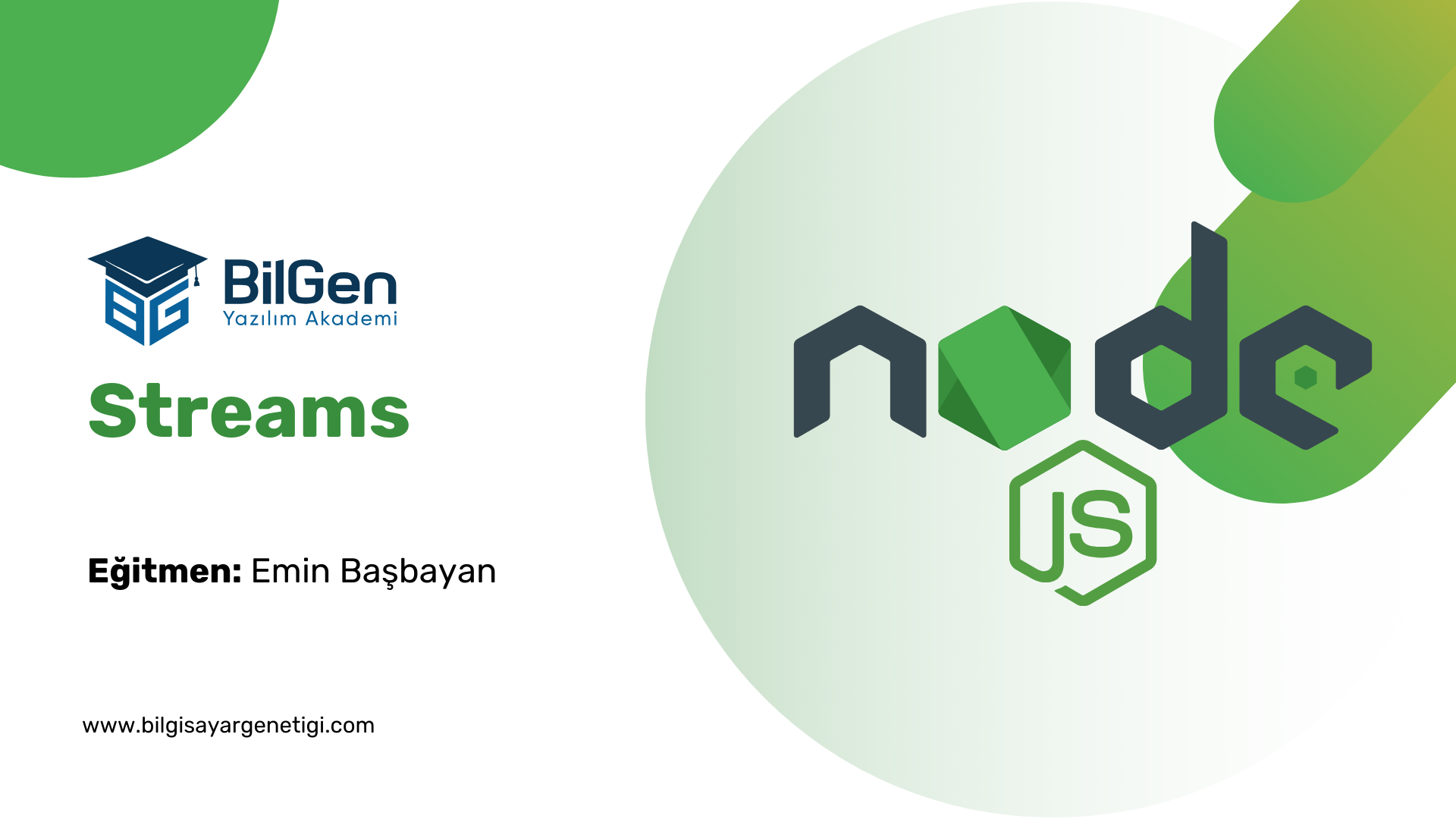 Node.js Streams (Akışlar)