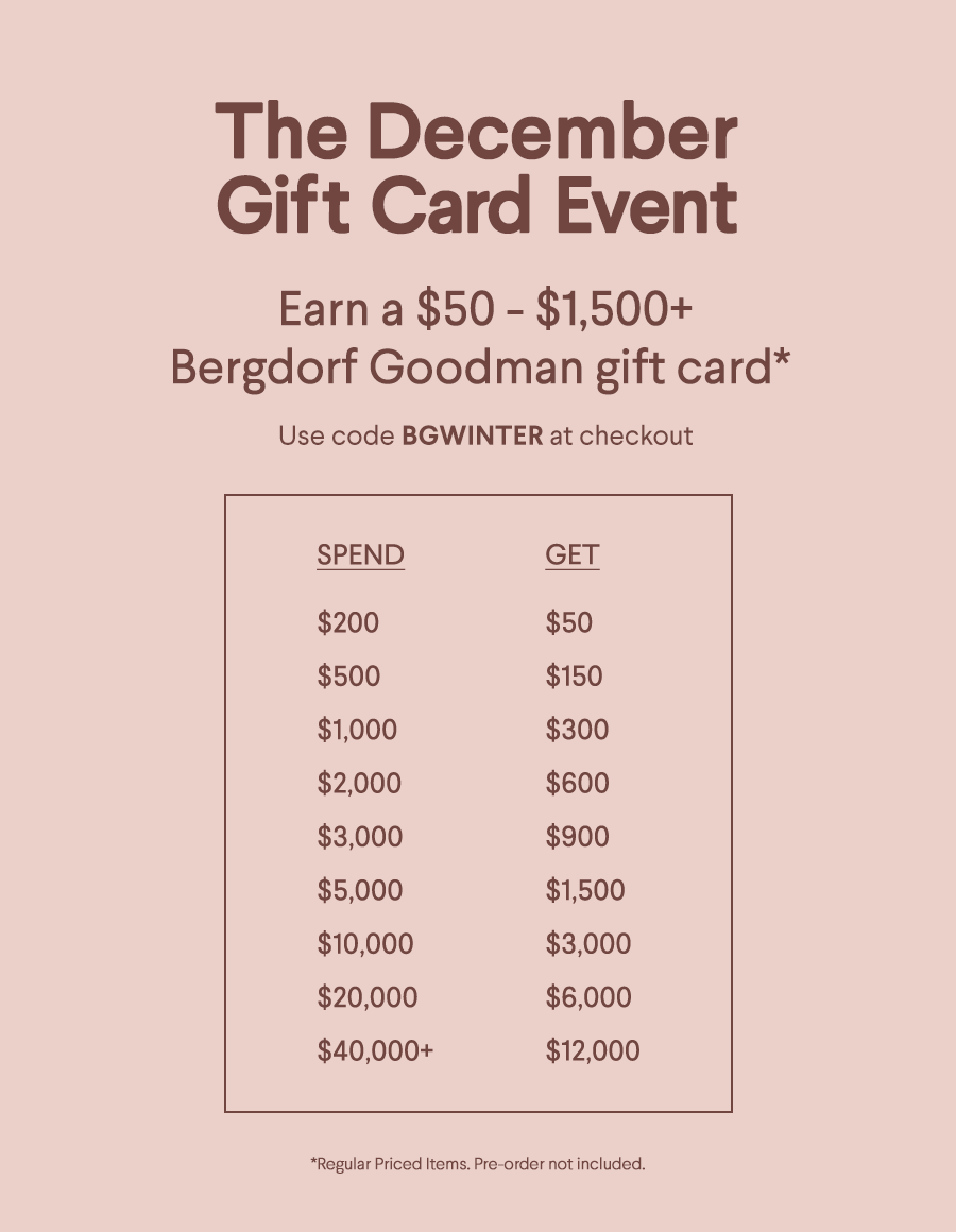 Bergdorf Goodman International Shipping