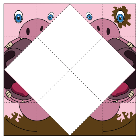 Folding Farm animals - Pig