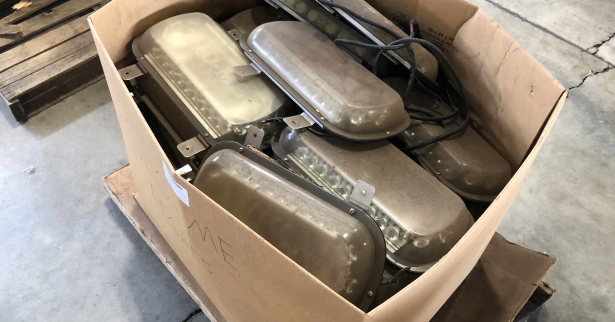 One Pallet of Sho-Me Amber LED Lightbars - MiBid Internet Auctions