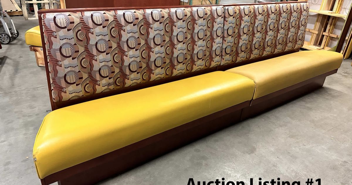 Booth Seating Lot #1 - BidCorp Auctions