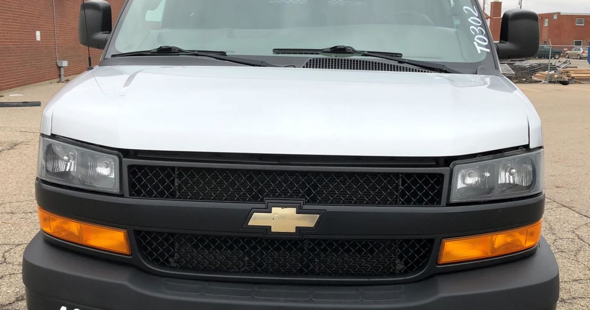2018 Chevy Express 3500 4DR RWD Inmate Transport Van 156,658 Miles # ...