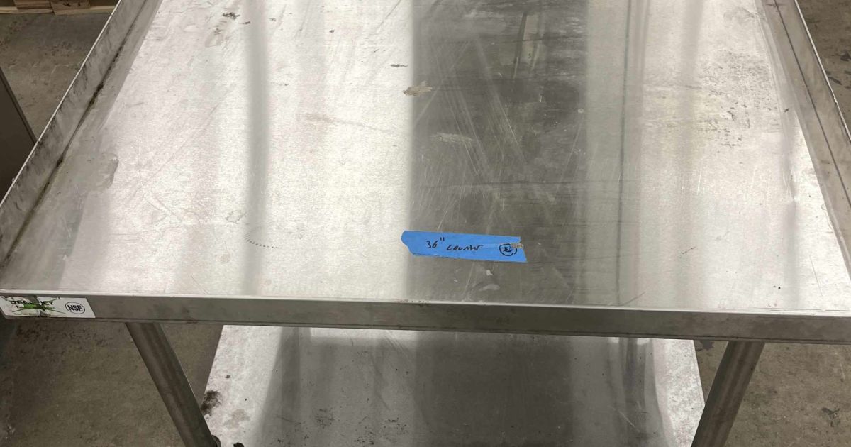 36" Regency Stainless Table - BidCorp Auctions