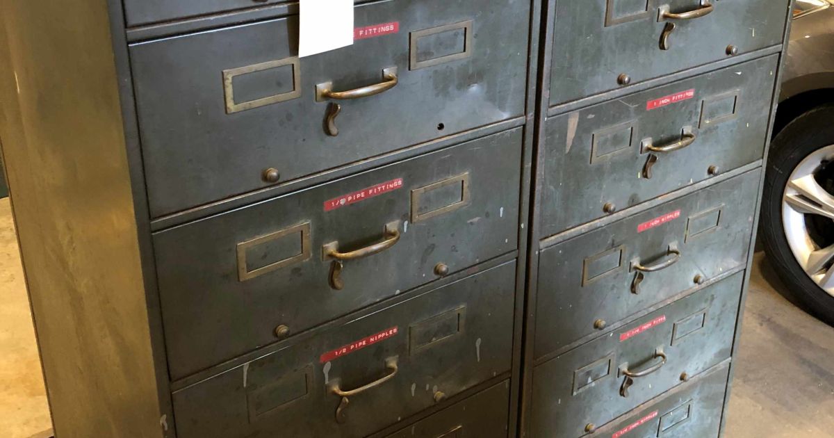 2 Tool Cabinets with Assorted Pipe Fittings - MiBid Internet Auctions