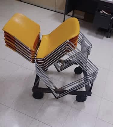 22 Stacking Chairs w/mover - BidCorp Auctions