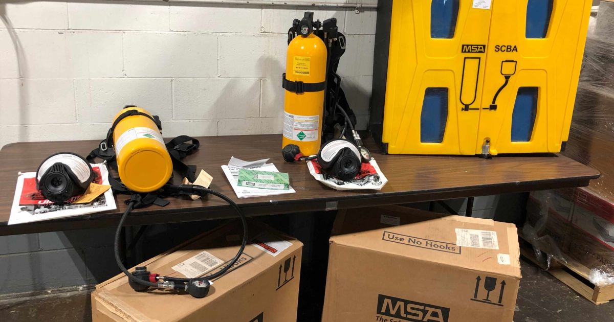 MSA Cylinder Tanks, UltraElite Respirator Face Masks, Scuba Tank ...