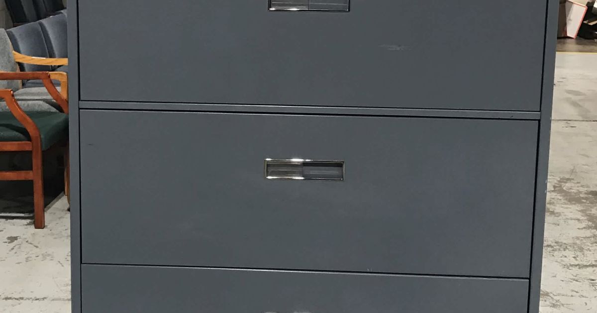 3 Lateral File Cabinets and 1 Vertical File Cabinet - BidCorp Auctions