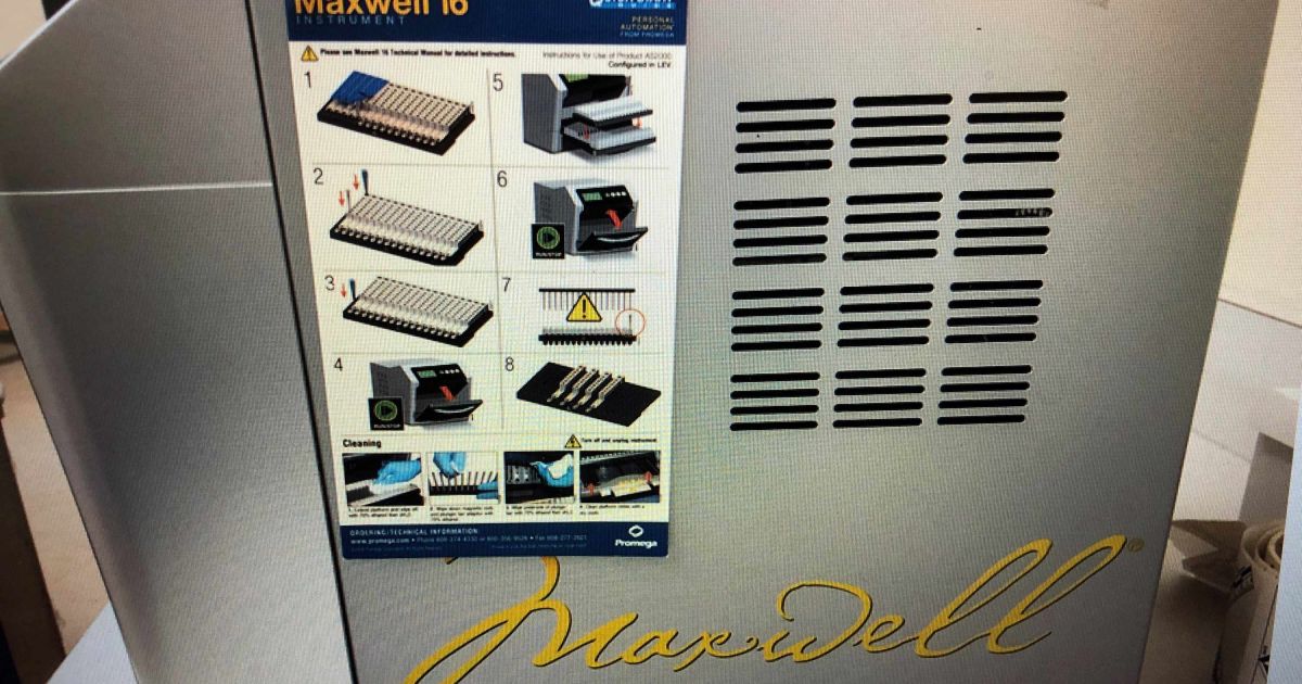 #4-Promega AS2000 Maxwell 16 Forensic Instrument, Offsite: Lansing, Mi ...