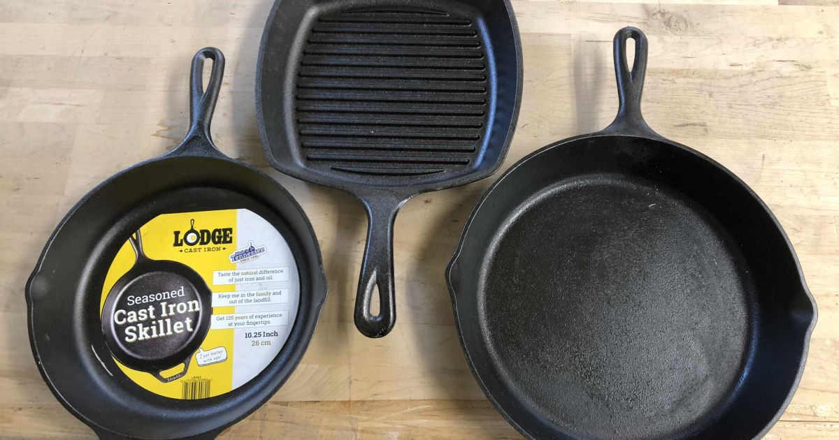 3 Cast Iron Pans of Various Shapes and Sizes - BidCorp Auctions