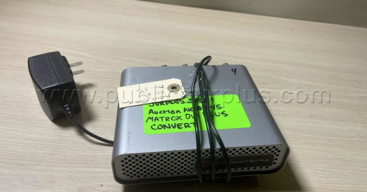 Matrox DVI Plus Converter_245 - BidCorp Auctions