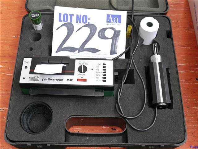 Mahr Perthometer Model M4P Suface Finish Tester with Printer on Auction ...