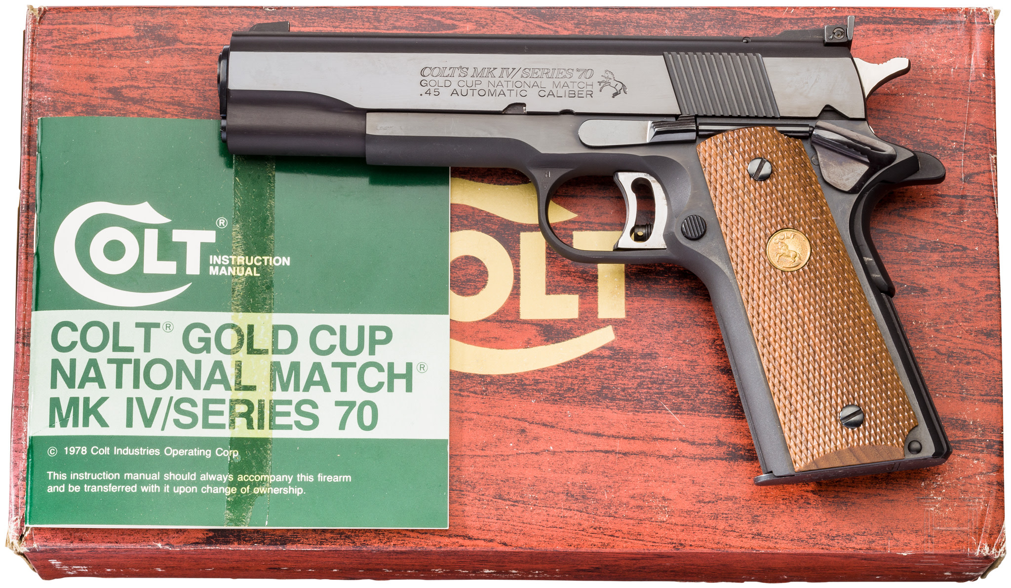 Colt's MK IV / Series '70 / Gold Cup National Match, im Karton | Barnebys