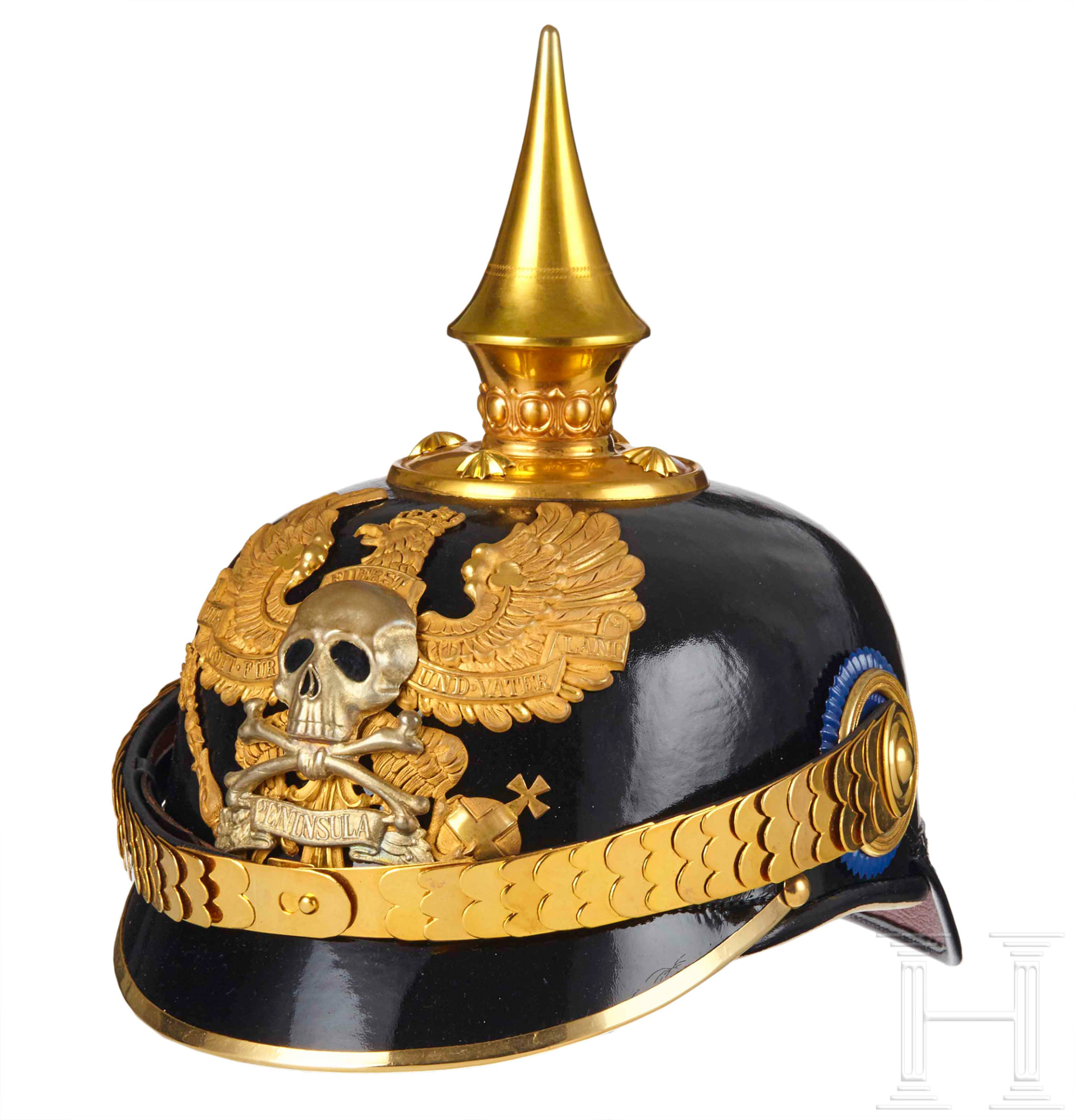 A 92nd Brunswick Officer Infantry Spiked Helmet | Barnebys