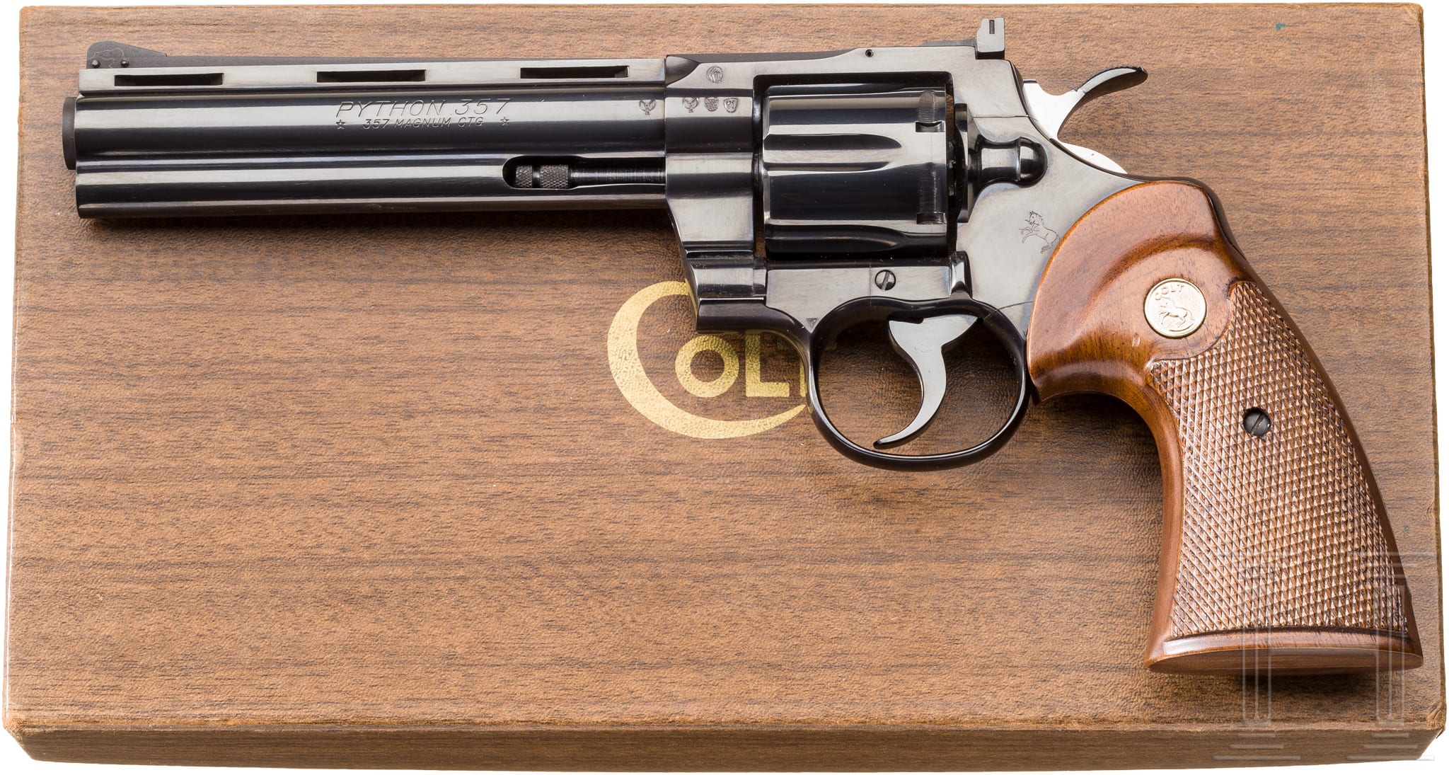 Revolver, Colt, Python, im Karton | Barnebys