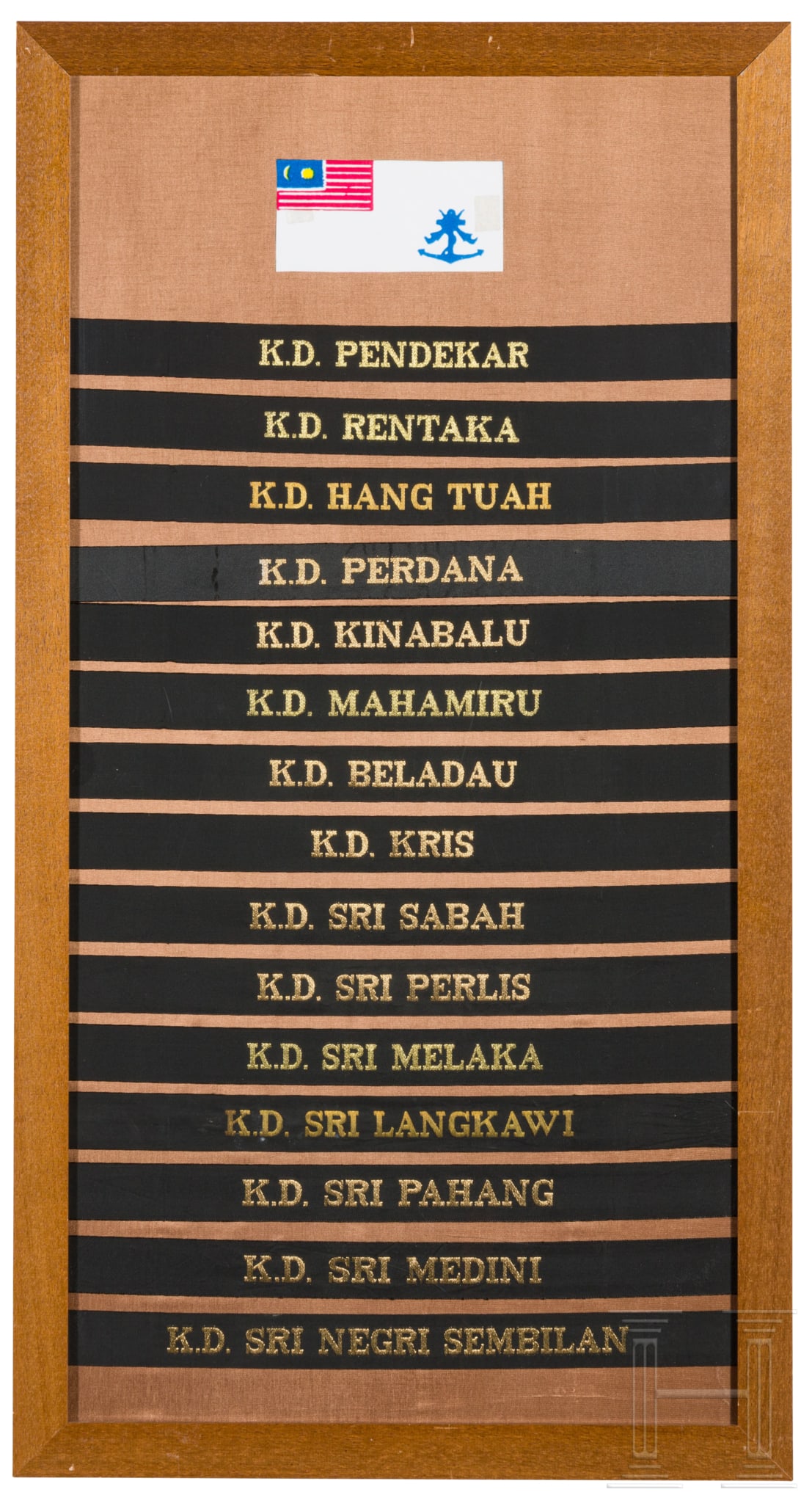 42 cap tallies from the Royal Malaysian Navy "Tentera Laut DiRaja ...