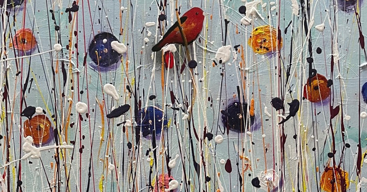 Colin Passmore - 'Blue Garden' Print (650x750mm)