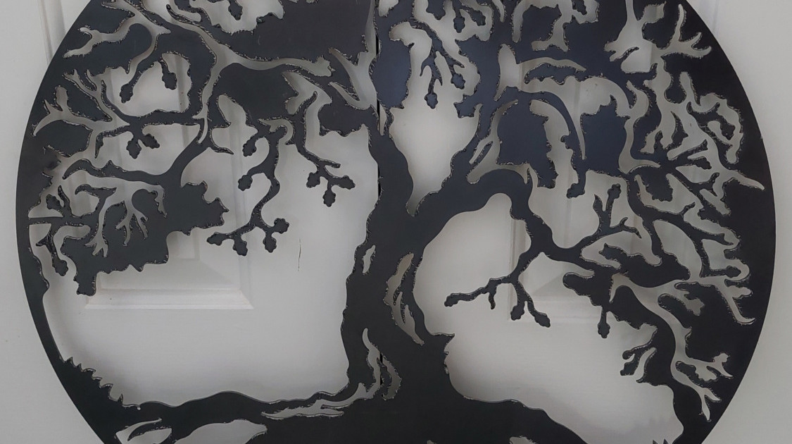 "Tree of Life" Iron Sculpture | paintedchair2021