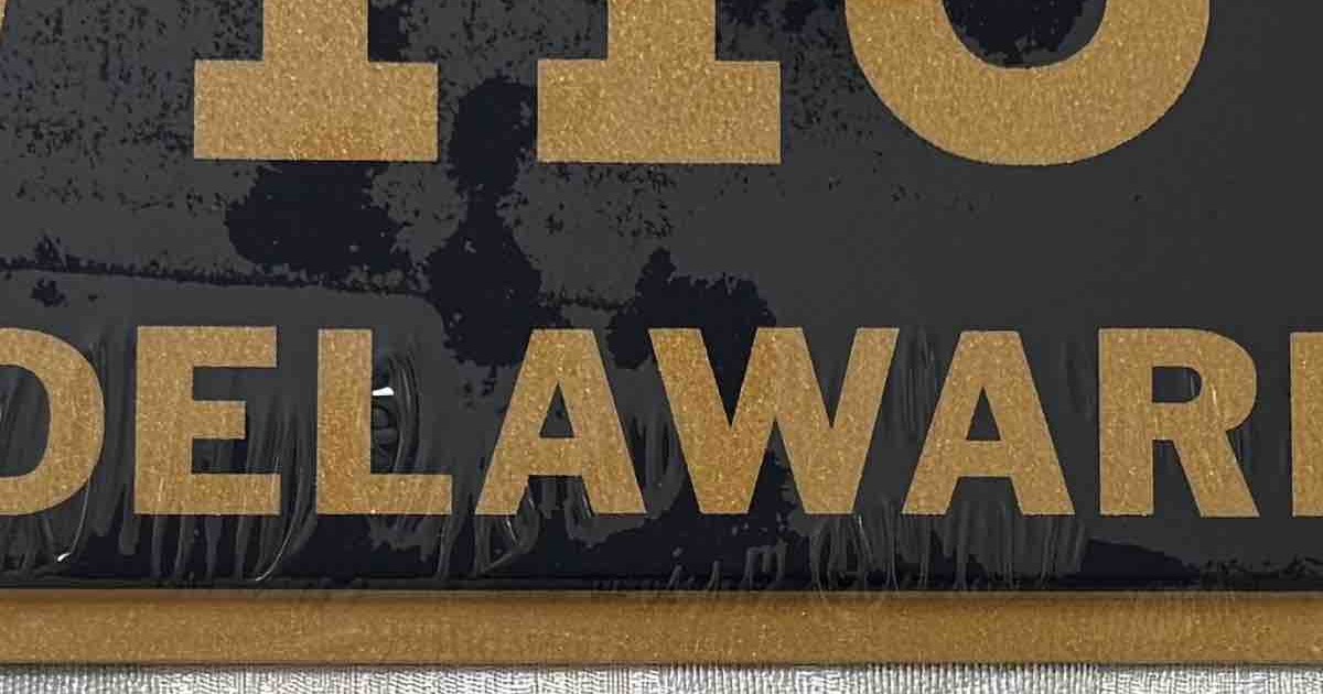 Low-Digit Delaware License Plate – C4-184 | firstrespo ...