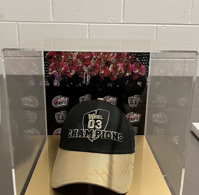 Sydney Sixers WBBL of 2003 Champions cap in case | waternsw2 ...