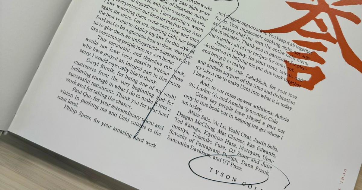 Uchi Cookbook autographed by Tyson Cole & Uchi Gift card ...