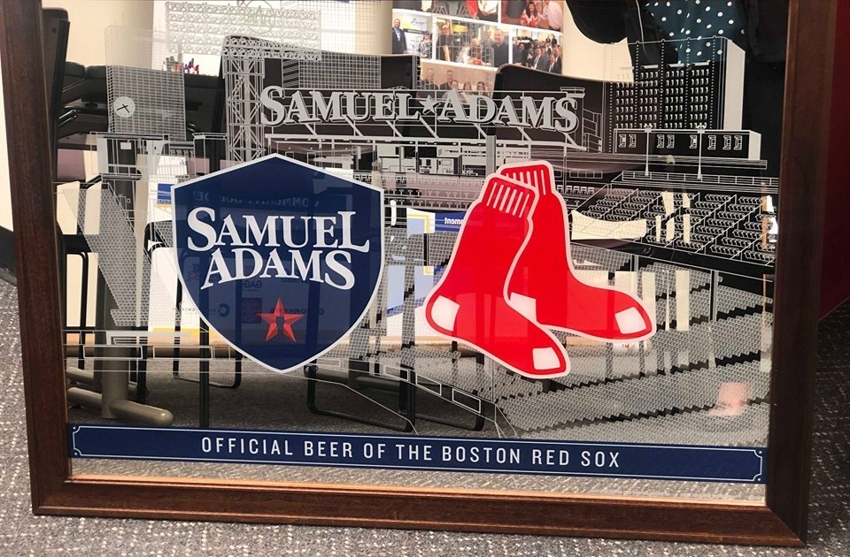 Samuel Adams Red Sox Pub Mirror | nvcoc2019 | Bid Now - ☑ ...