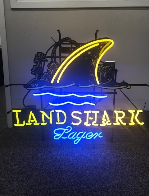 Landshark Lager Neon Sign | lyricswithlilly | Bid Now - ☑ ...