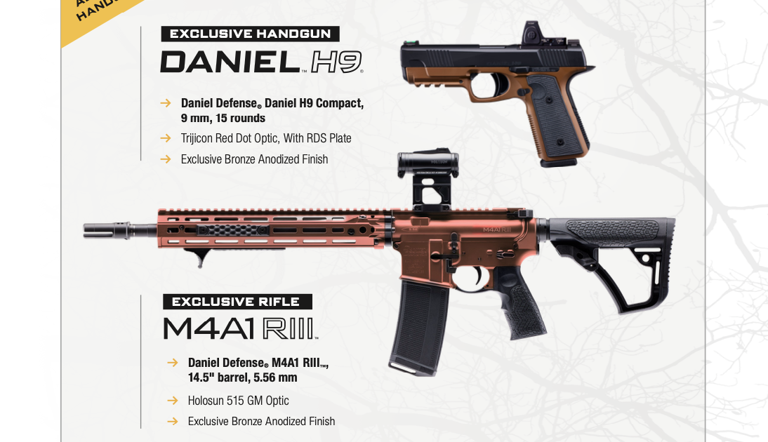 Daniel Defense H9 Handgun and M4A1 RIII Rifle | wfw | 🗣 L ...