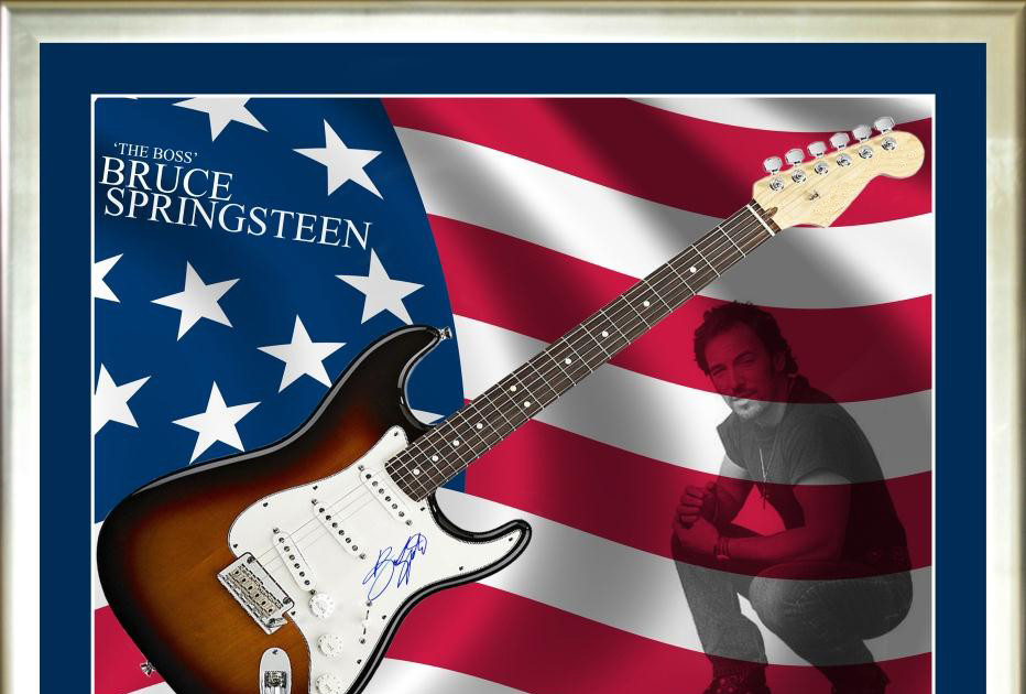 Bruce Springsteen Signed Fender Guitar | blackdiamond24 | Bi ...