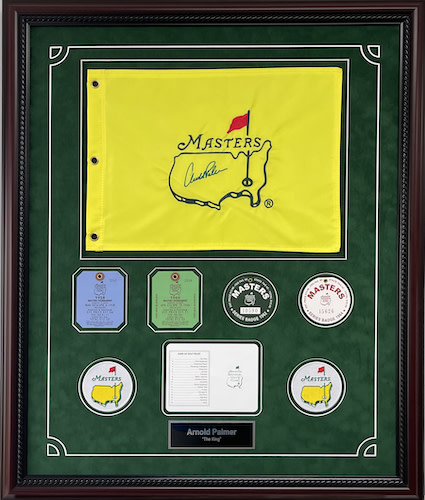Framed Masters Flag, signed by Arnold Palmer | 2025therapalo ...