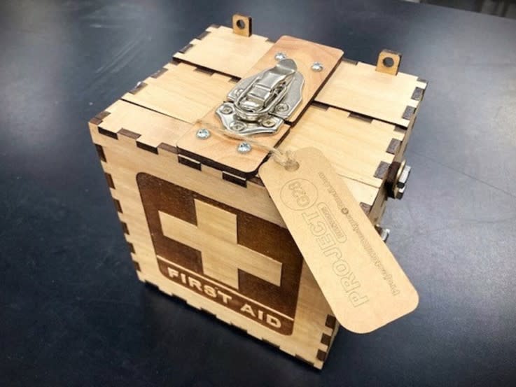 Custom Locally Handmade Gravity One-Handed First-Aid Box | b ...
